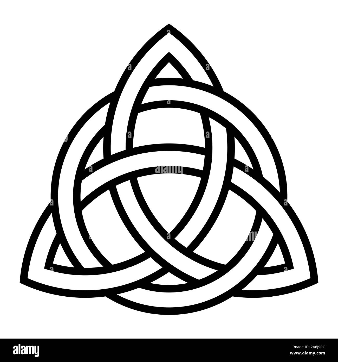 Keltische triquetra Knoten Symbol Stockfotografie - Alamy