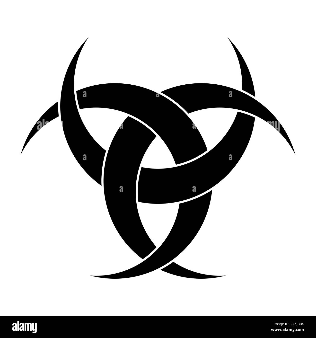 Triple Crescent Moon Symbol Stockfotografie - Alamy