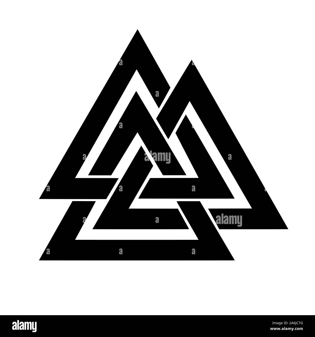 Valknut symbol Ausgeschnittene Stockfotos und -bilder - Alamy