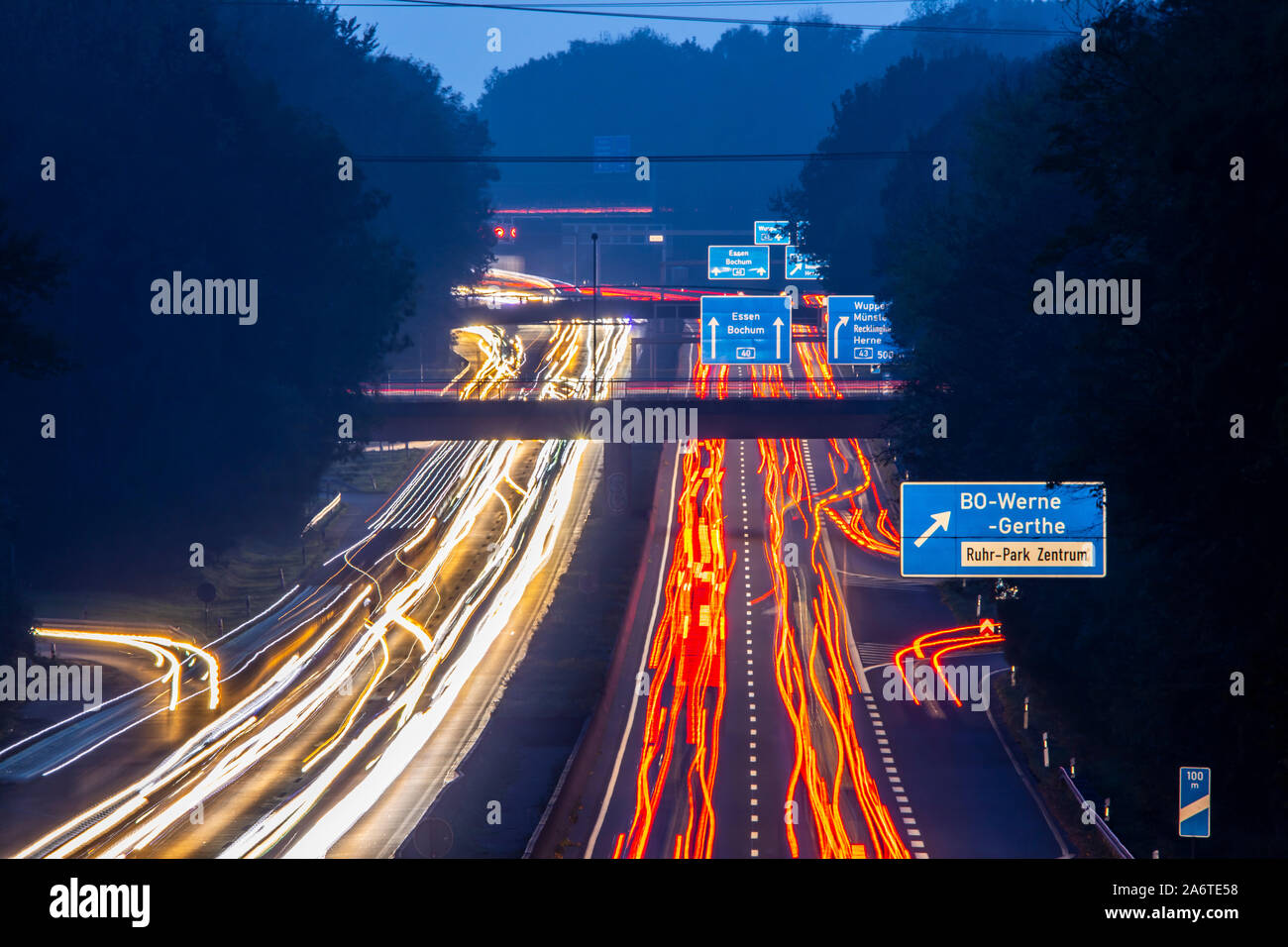 Autobahnanschluss autobahn a40 ruhrschnellweg und autobahn a43 in ...