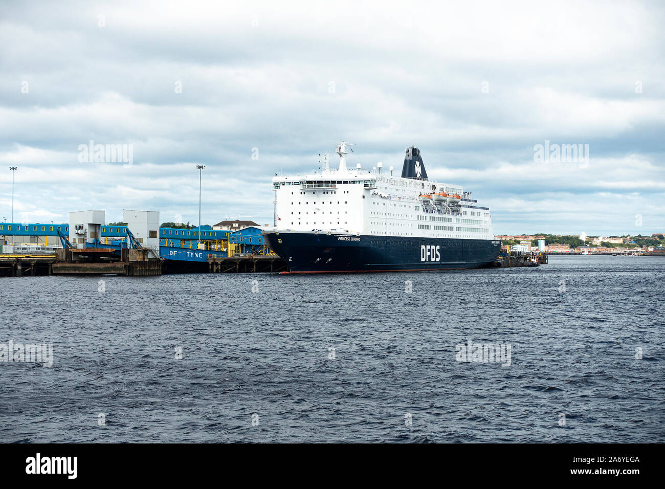 Die DFDS Seaways Car and Passenger Ferry Princess Seaways dockte am ...