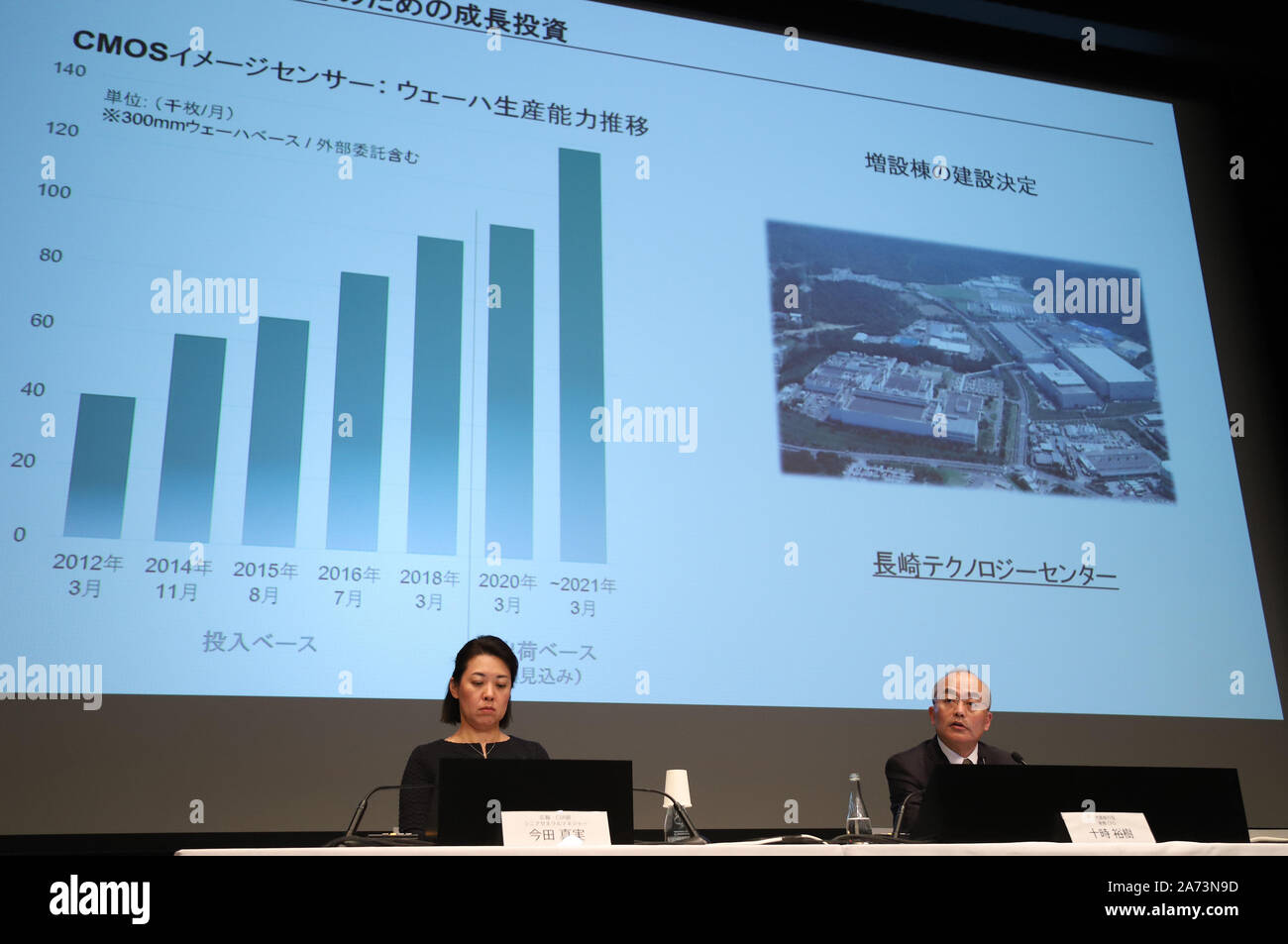 Tokio, Japan. 30 Okt, 2019. Der japanische Elektronikriese Sony CFO ...