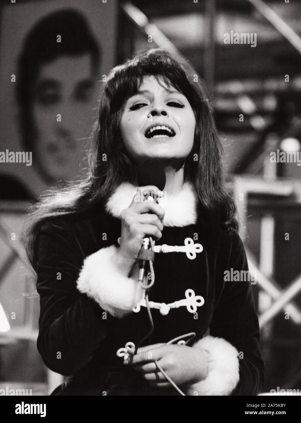 Manuela, deutsche Sängerin, die in der ZDF-Hitparade, Deutschland 1969 ...