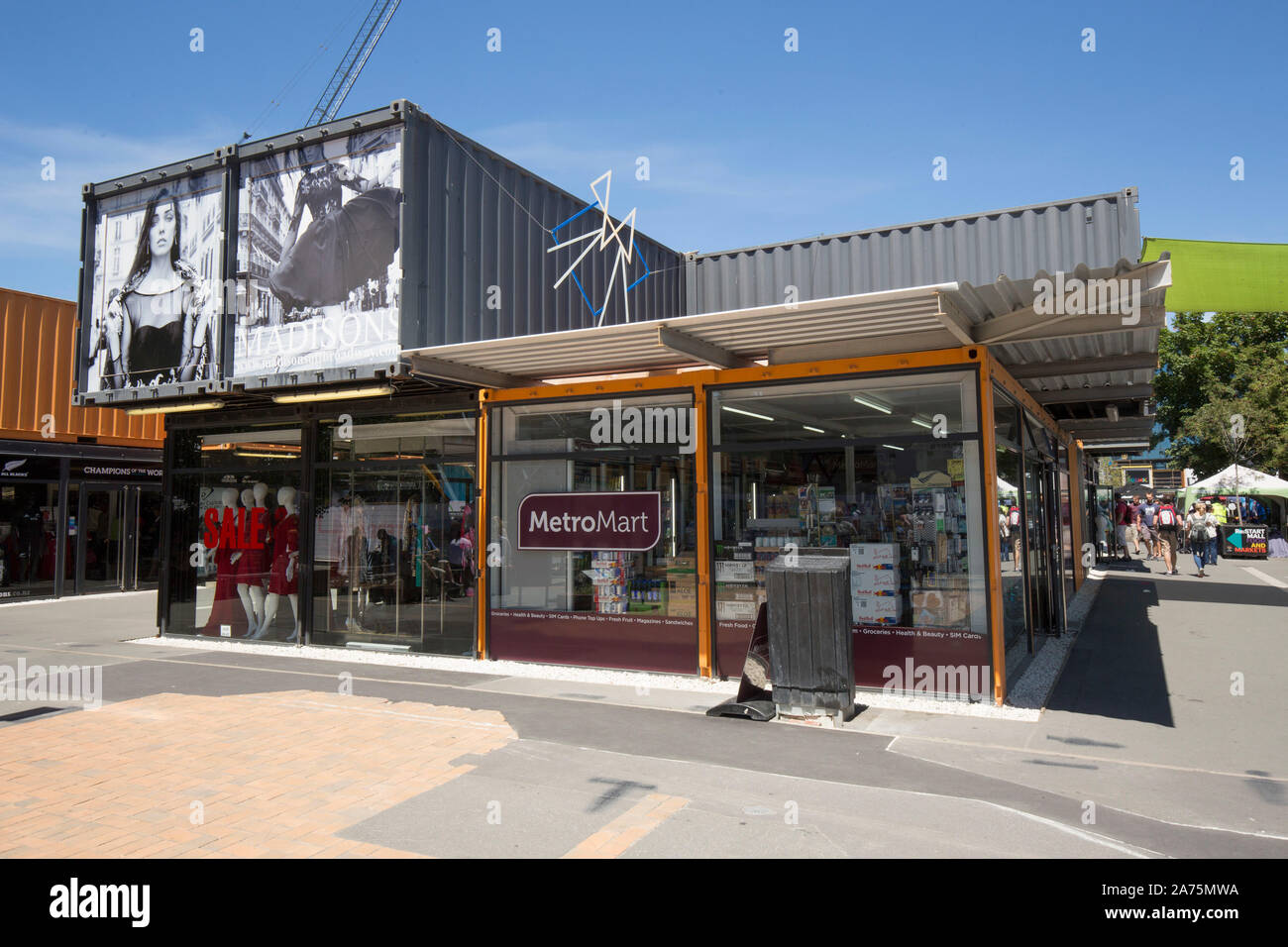 Start container city cashel mall christchurch -Fotos und -Bildmaterial ...