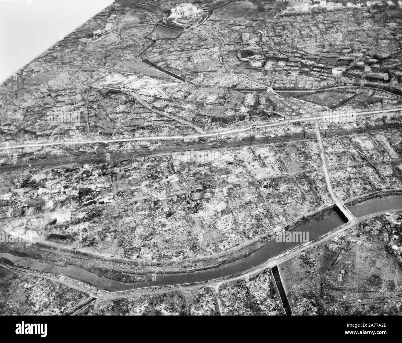 Nagasaki, Japan nach der Atombombe, August 1945 Stockfotografie - Alamy