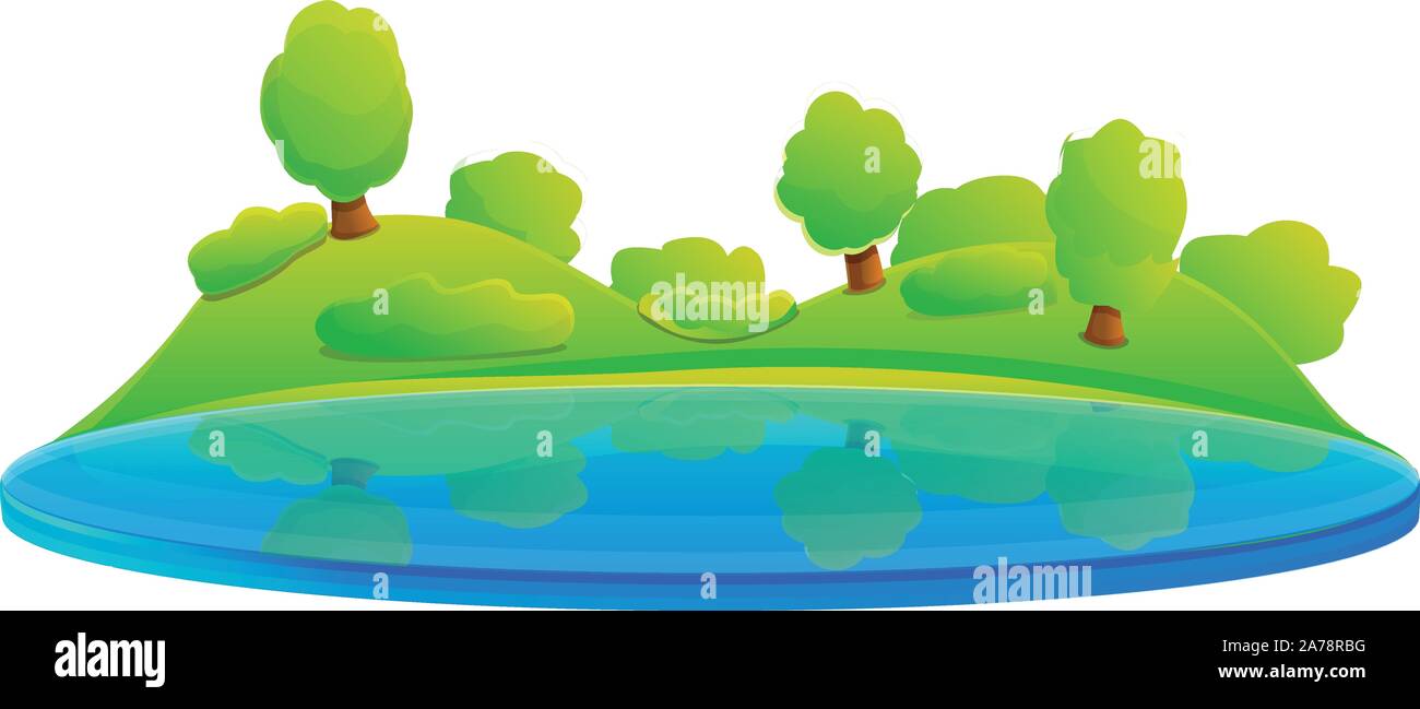 Wald See Symbol. Cartoon von Wald See vektor Symbol für Web Design auf ...