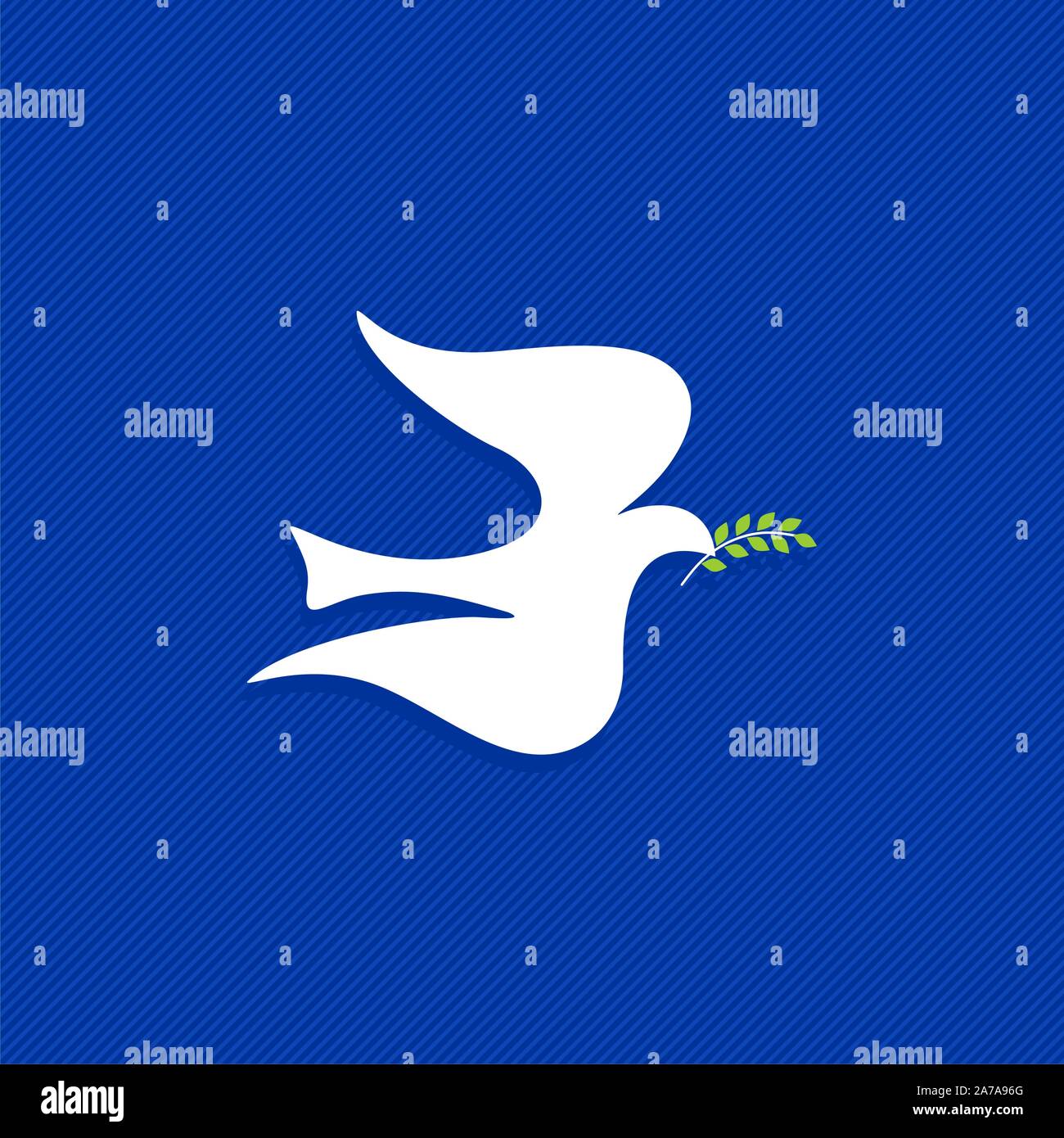 Taube, ein Symbol des Friedens und der Reinheit. Das biblische Symbol ...