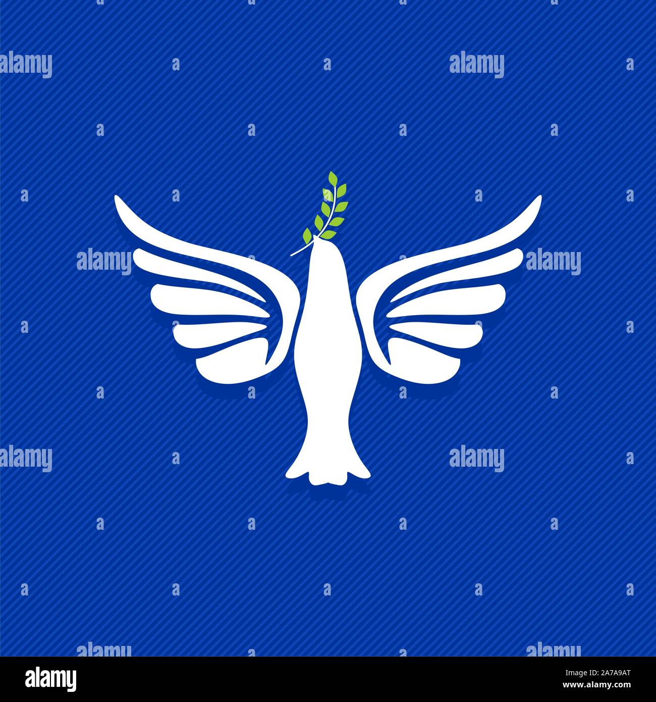 Taube, ein Symbol des Friedens und der Reinheit. Das biblische Symbol ...