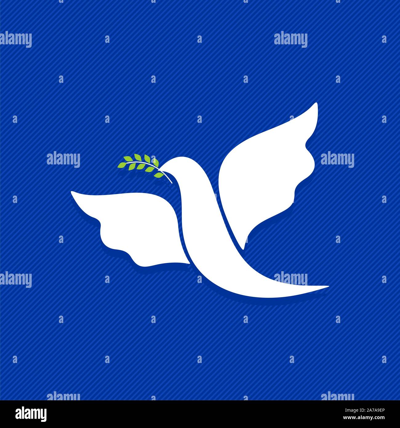 Taube, ein Symbol des Friedens und der Reinheit. Das biblische Symbol ...