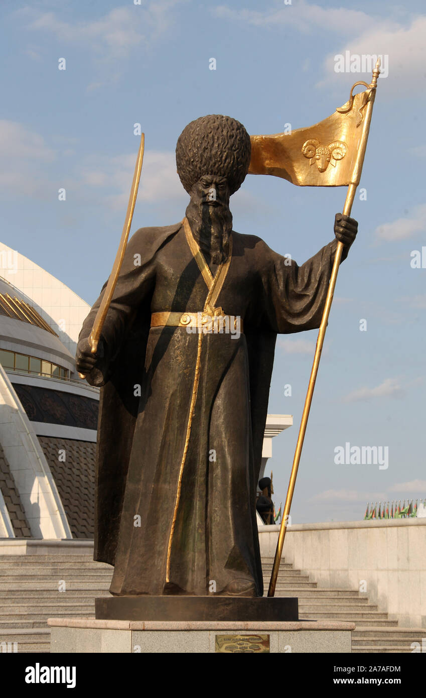 Turkmenistan Independence Monument in Aschgabat Stockfotografie - Alamy