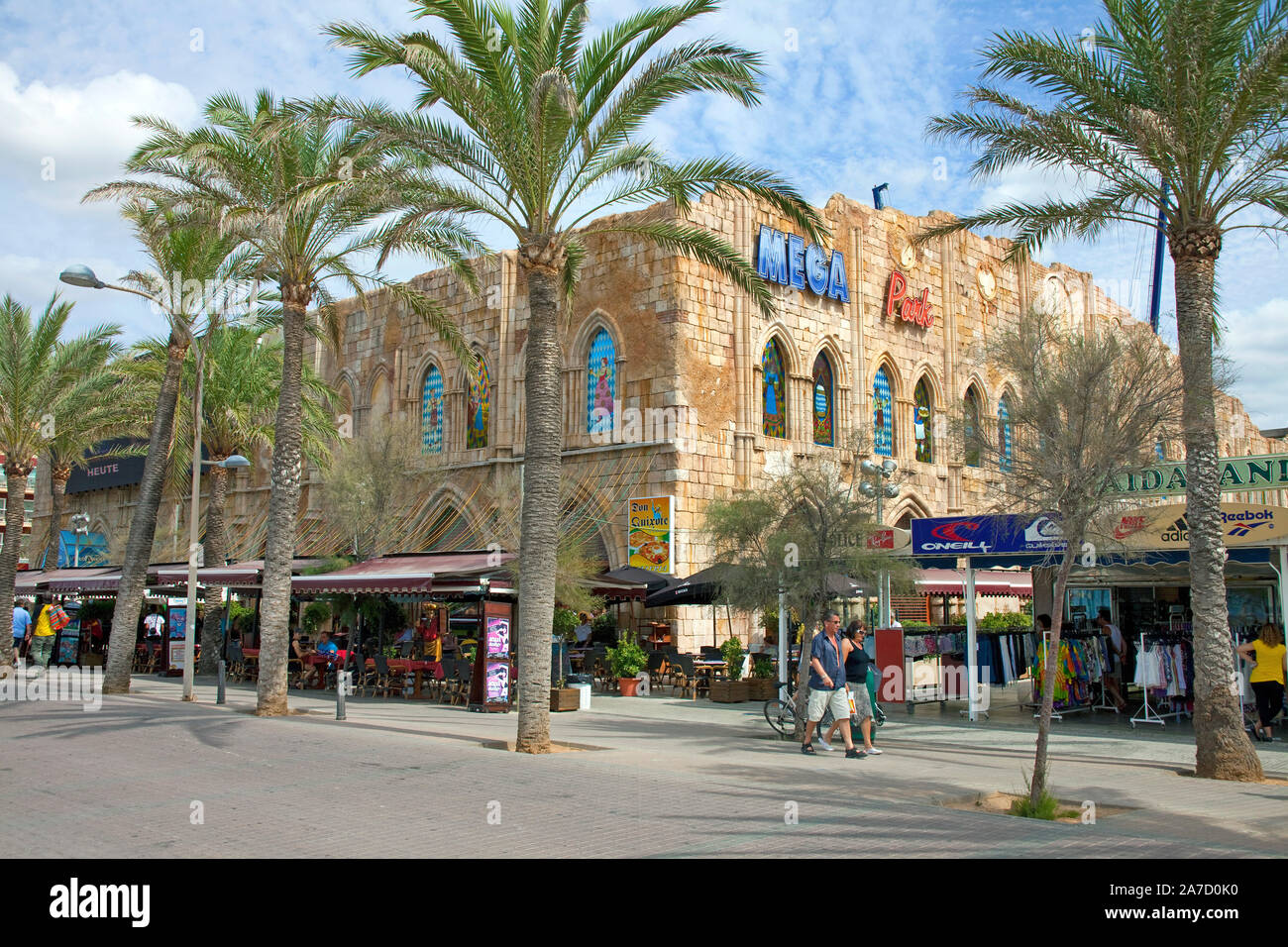 Mega Park am Ballermann, Playa de Palma, El Arenal, Mallorca, Balearen ...