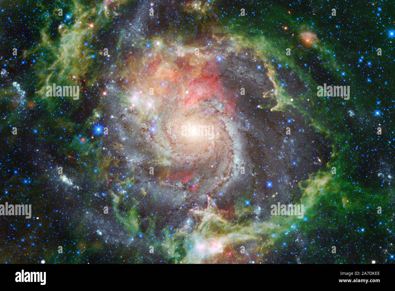 Atemberaubende Schönheit der Starfield irgendwo in den Tiefen des ...