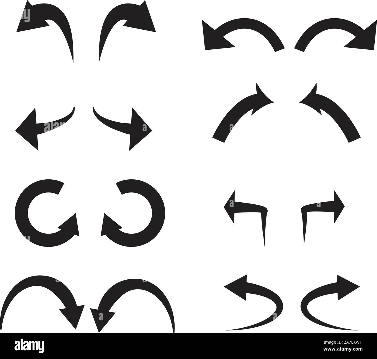 Undo und Redo Symbol auf weißem Hintergrund. Flat Style. Undo und Redo ...