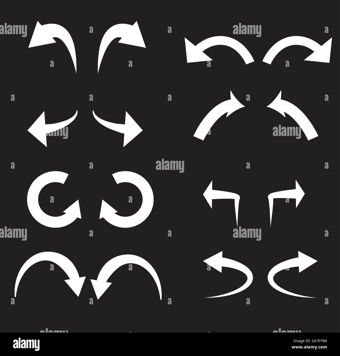 Undo und Redo Symbol auf weißem Hintergrund. Flat Style. Undo und Redo ...