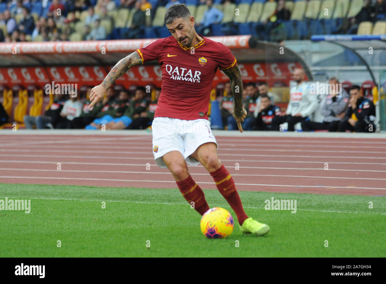 Roma, Italien, 02. November 2019, aleksandar kolarov (Roma) Während der ...