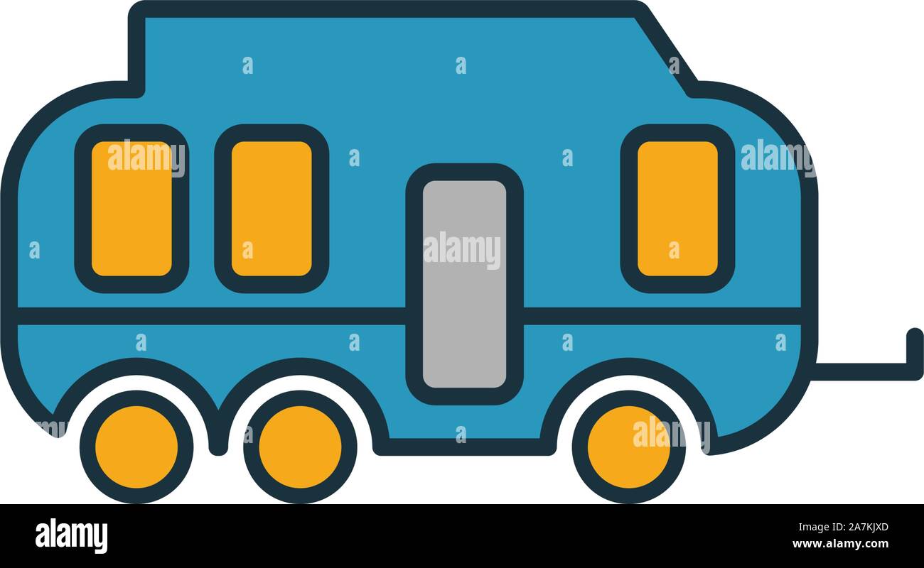 Camping trailer Symbol. Einfaches Element von Travel icons Collection ...