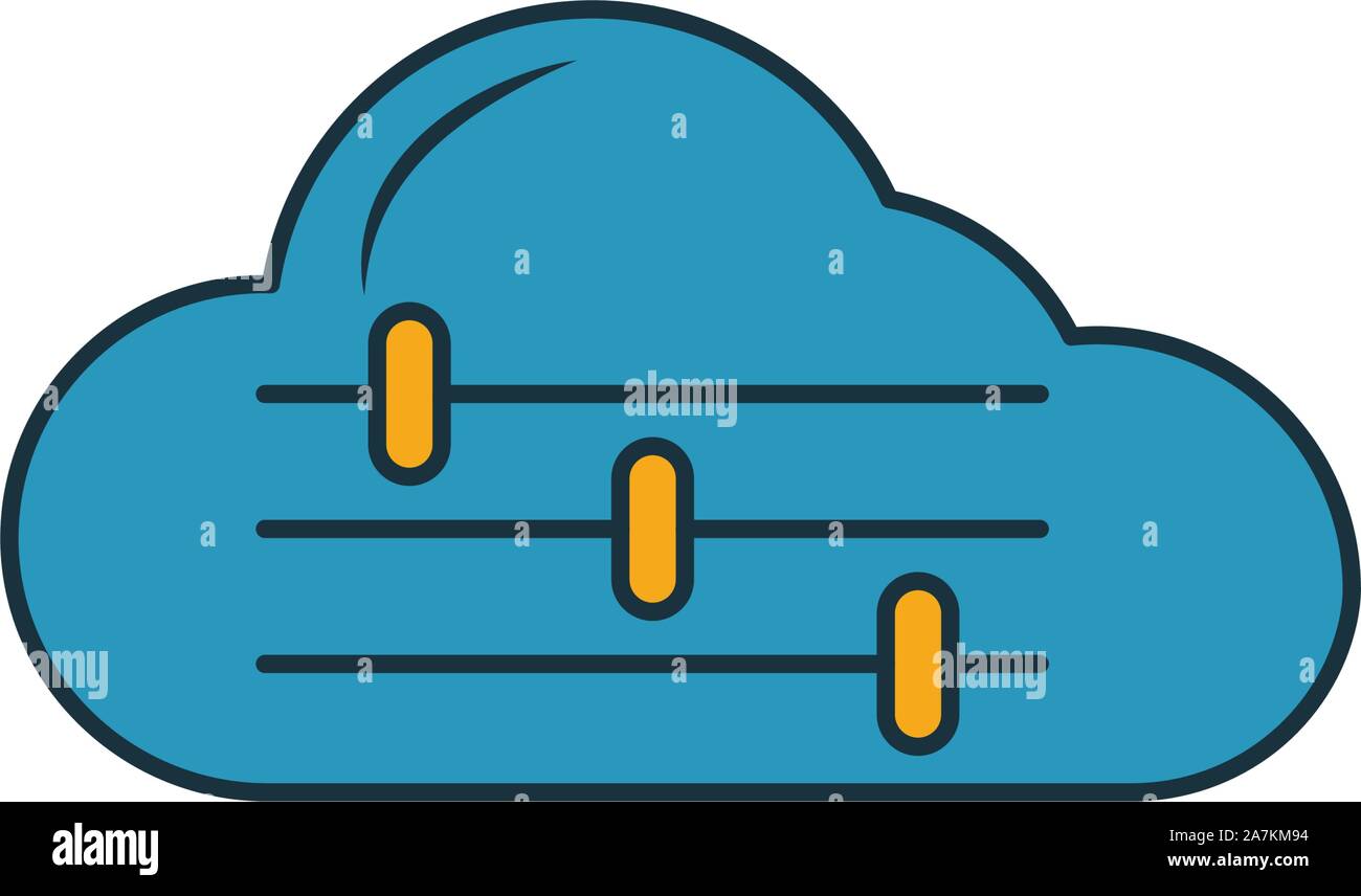 Cloud Management Symbol. Einfaches Element von Web-entwicklung Symbole ...