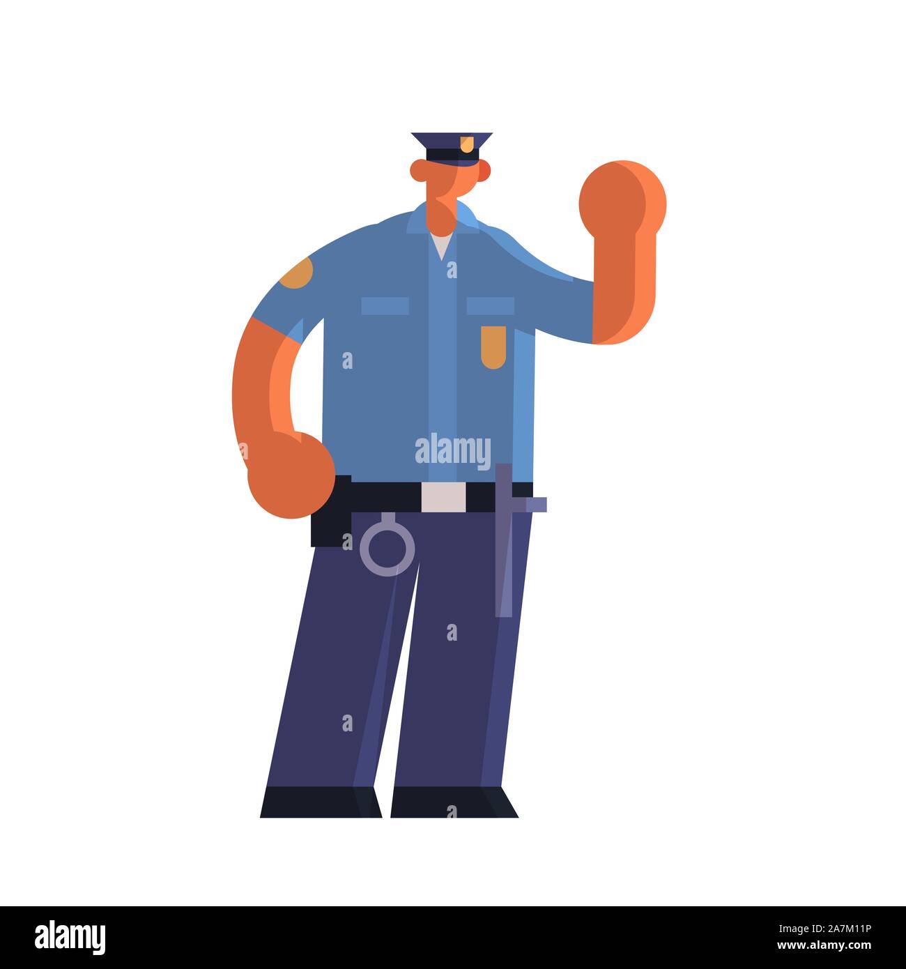 Police officer policeman stop hand -Fotos und -Bildmaterial in hoher ...