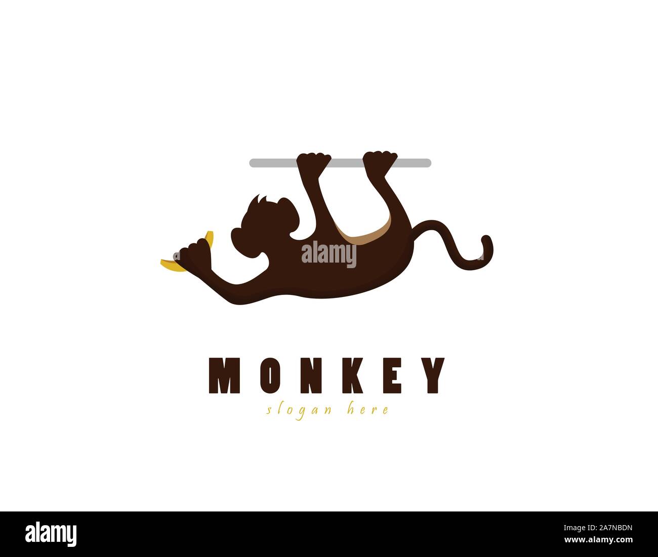 Affen logo Stock-Vektorgrafiken kaufen - Alamy