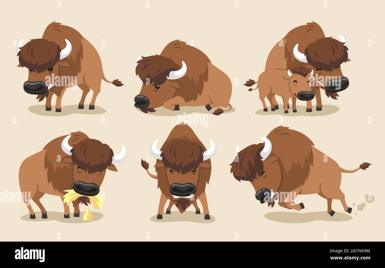Cartoon bison -Fotos und -Bildmaterial in hoher Auflösung – Alamy