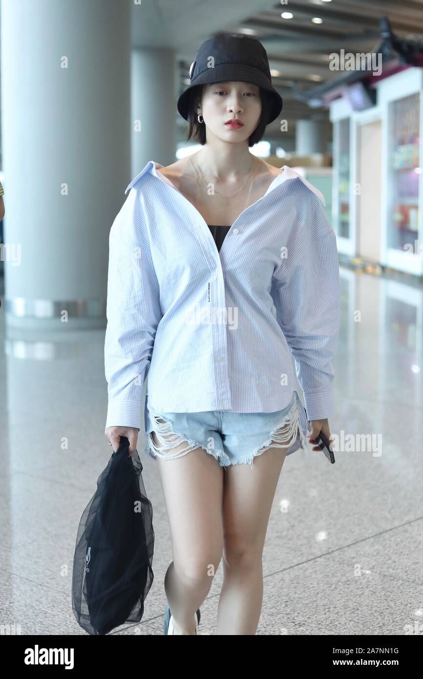 Chinesische Schauspielerin Zhang Xueying, auch als Sophie Zhang bekannt, kommt an der Beijing ...