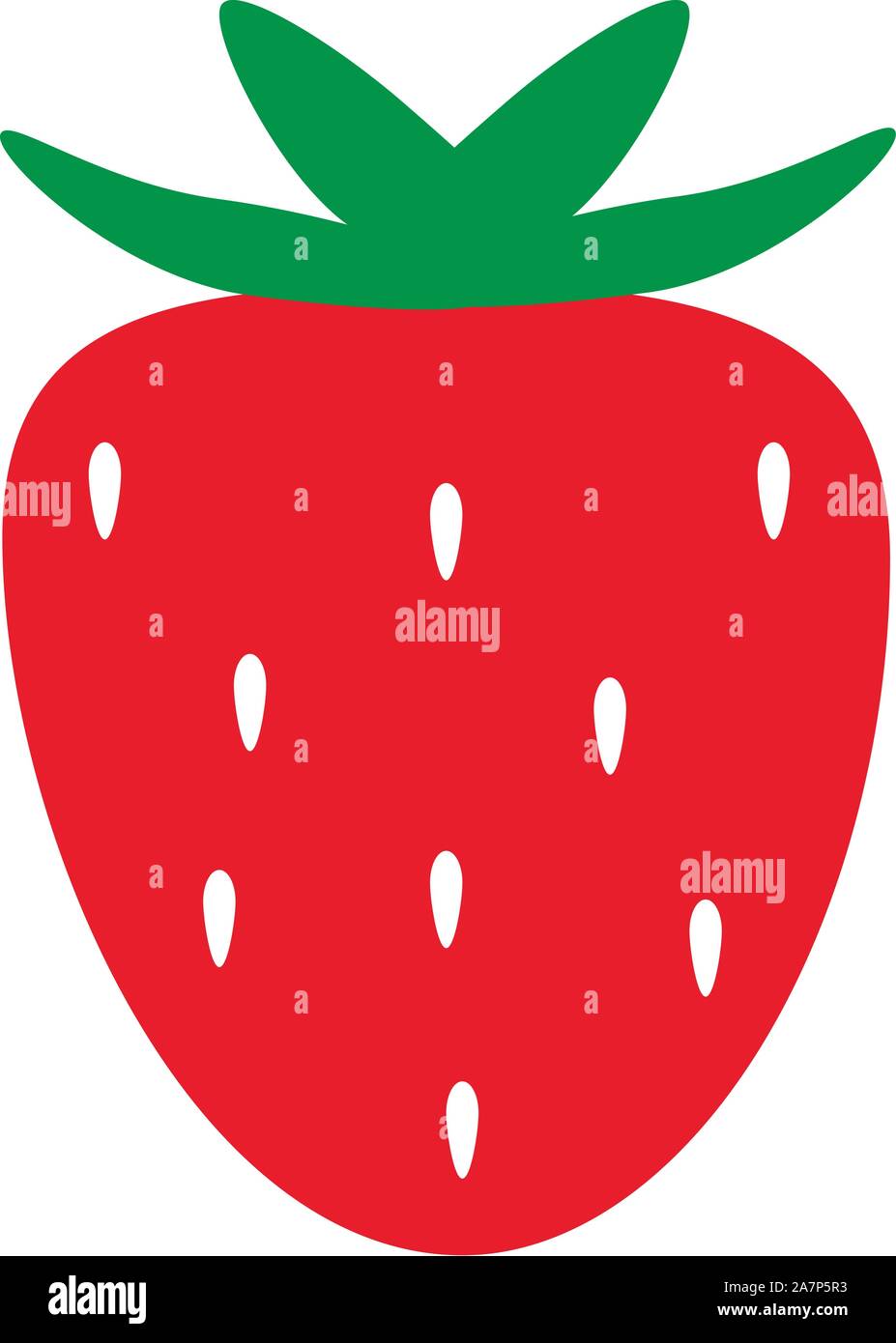Erdbeere Symbol auf weißem Hintergrund. Erdbeere Symbol unterzeichnen ...