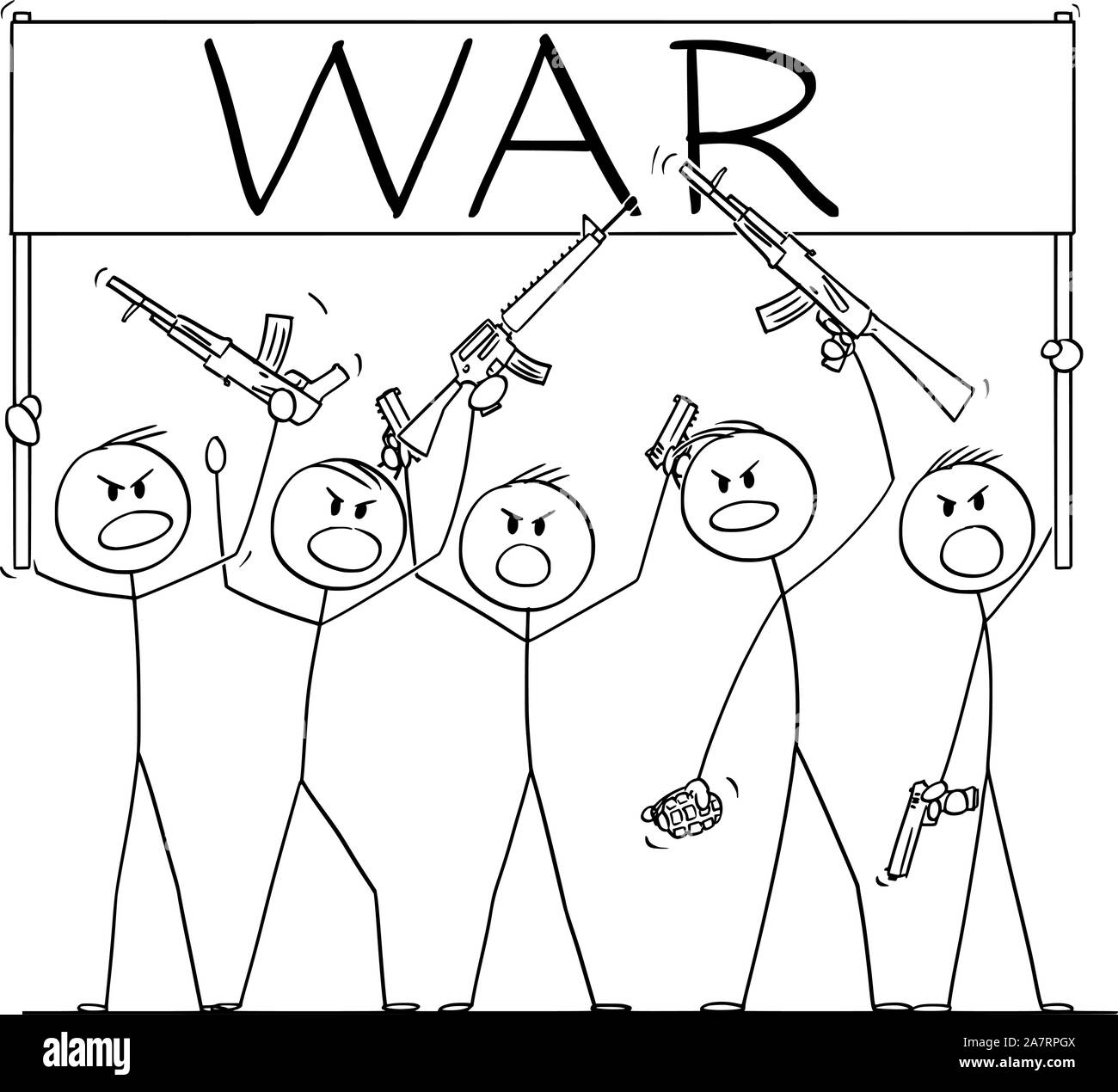 Vektor cartoon Strichmännchen Zeichnen konzeptionelle Darstellung der ...