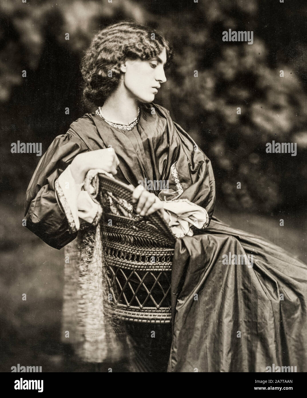 Jane Morris, (Mrs William Morris), Porträt Foto von John Robert Parsons ...