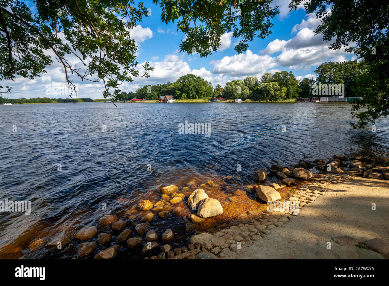 Mirow See in Mirow, Mecklenburg Vorpommern, Deutschland Stockfotografie ...