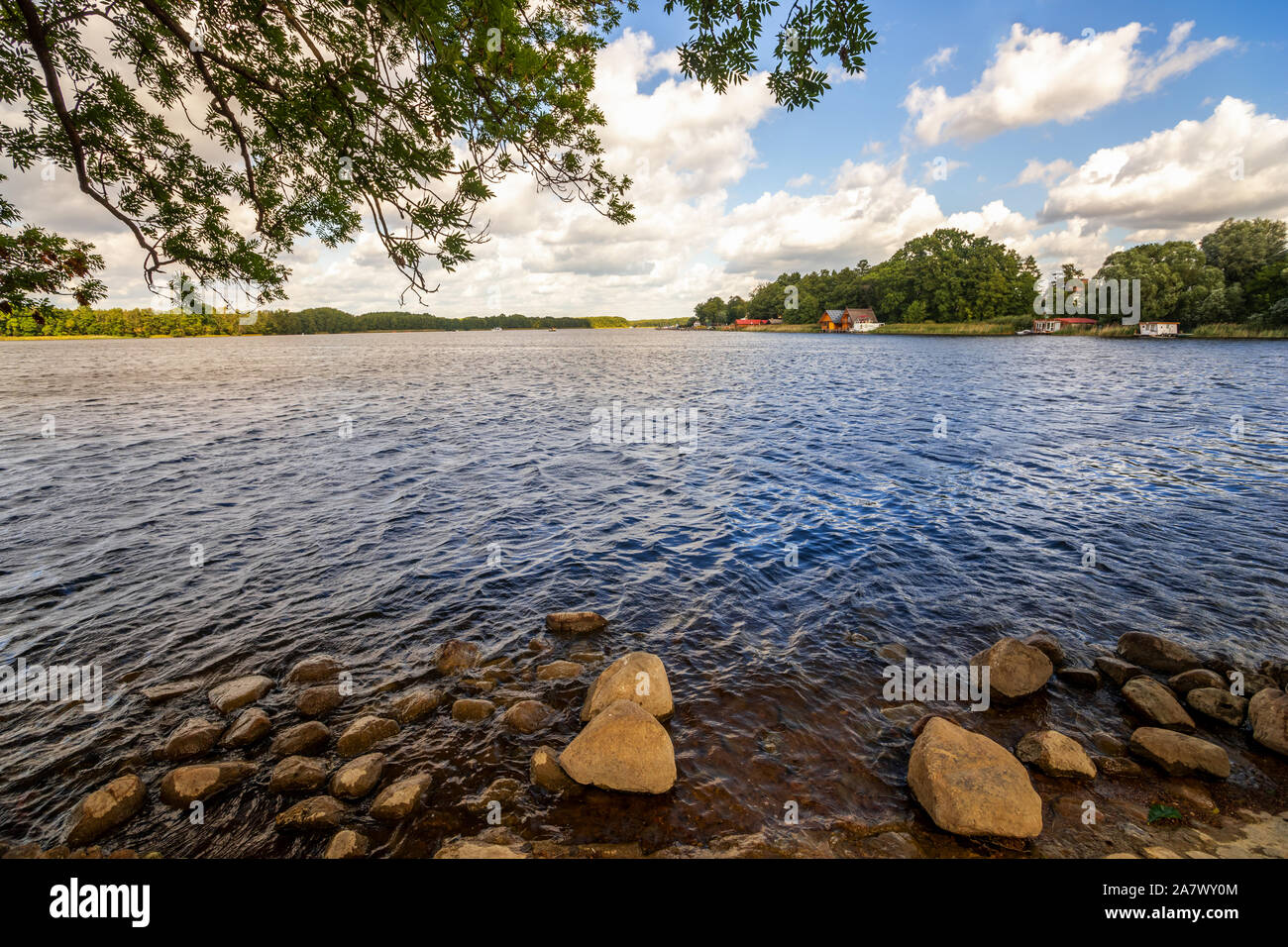 Mirow See in Mirow, Mecklenburg Vorpommern, Deutschland Stockfotografie ...