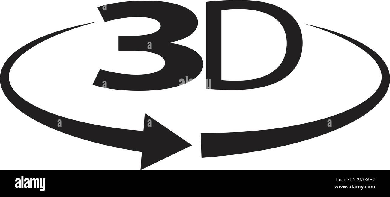 3D-Grad-Symbol auf weißem Hintergrund. Flacher Stil. 3D Grad Symbol für ...