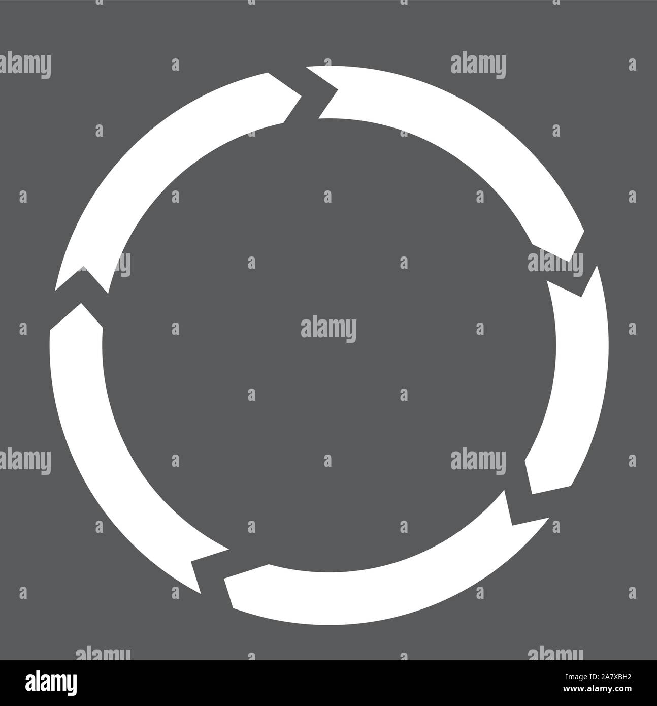 Circulation Interface Symbol auf weißem Hintergrund. Flacher Stil ...