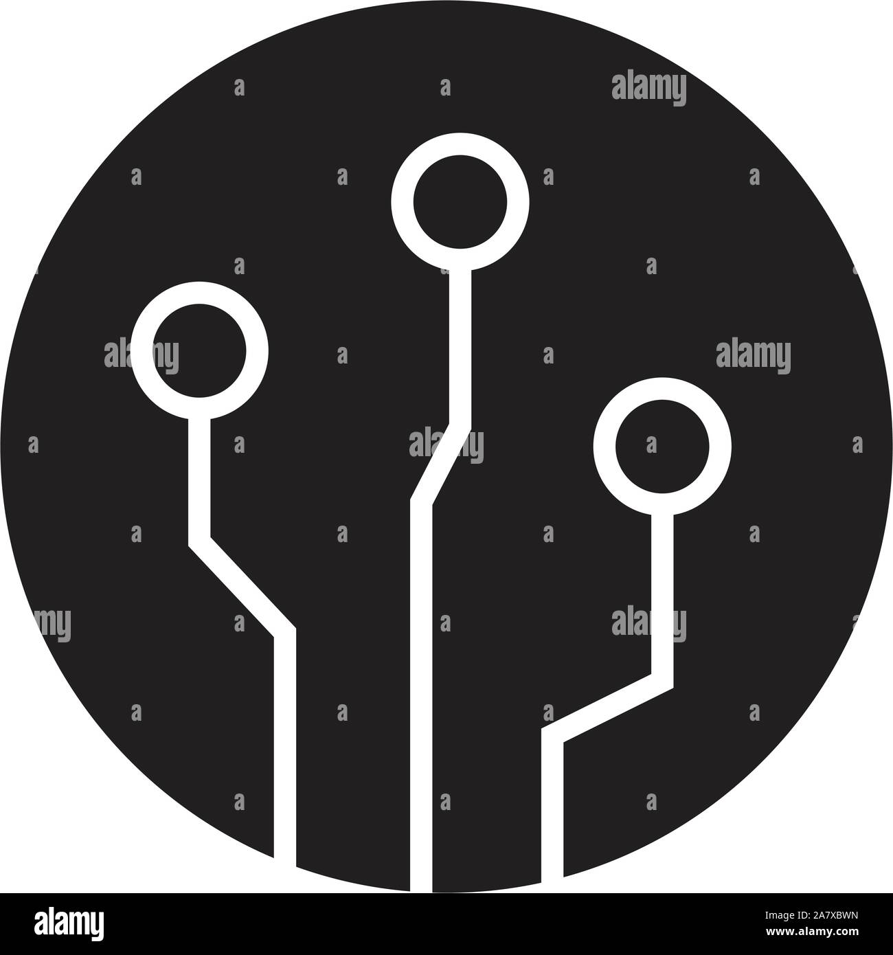 "Rundgang Vorstand Symbol auf weißem Hintergrund. Flat Style. Platine ...