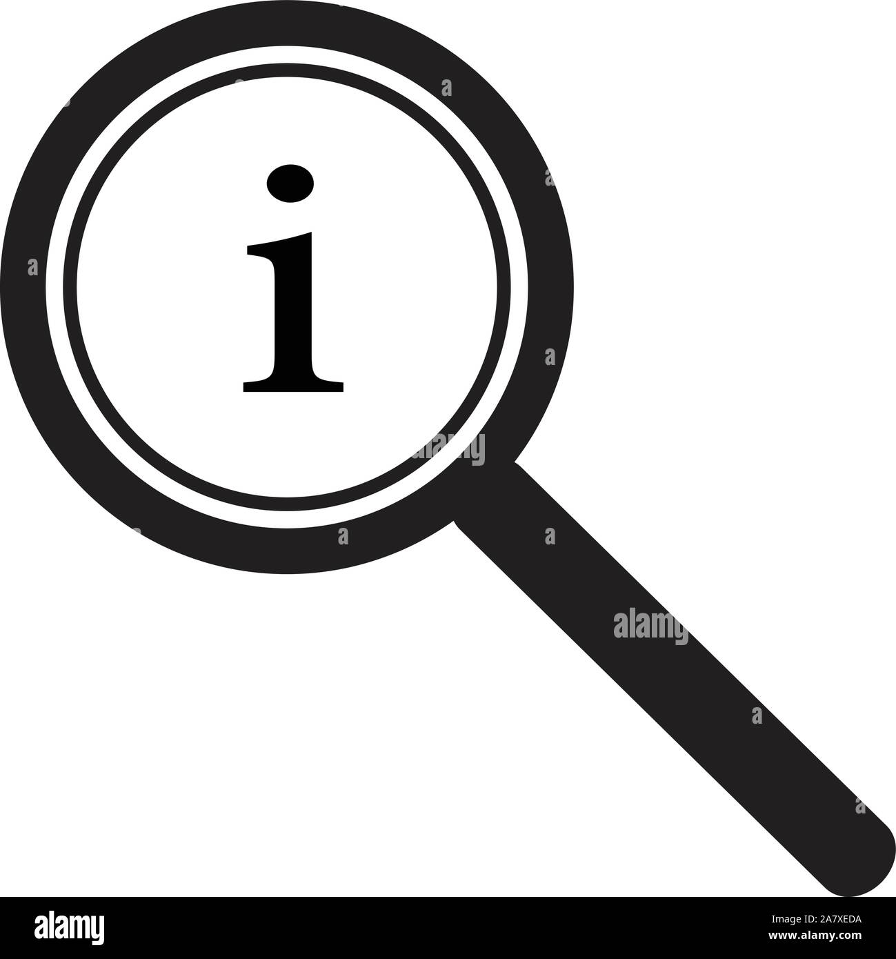 Informationen Symbol auf weißem Hintergrund flacher Stil. Informationen ...