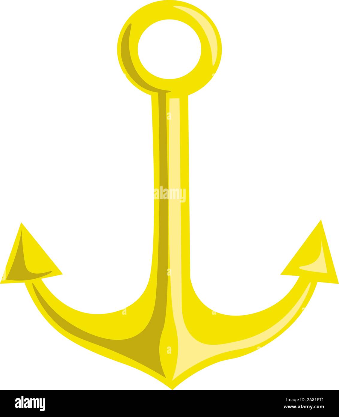 Gold anchor vector illustration -Fotos und -Bildmaterial in hoher ...