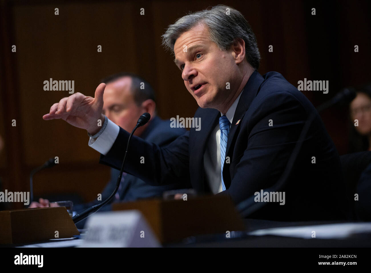 Washington, United States. 05 Nov, 2019. Direktor des Fbi Christopher ...