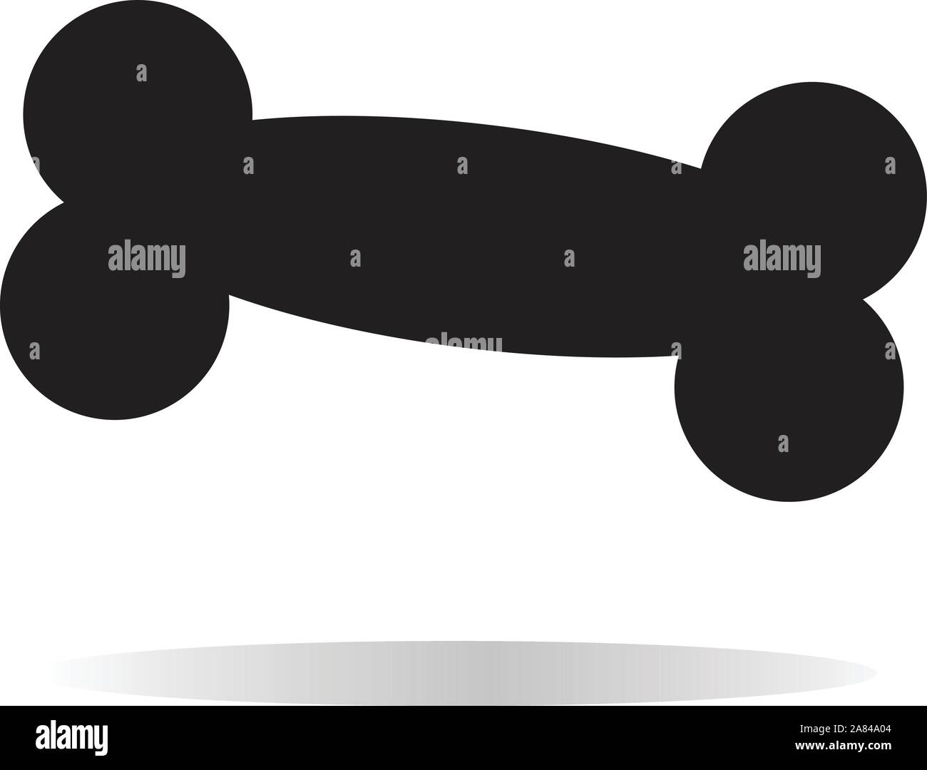 Knochen Symbol auf weißem Hintergrund. Knochen unterzeichnen. Knochen ...