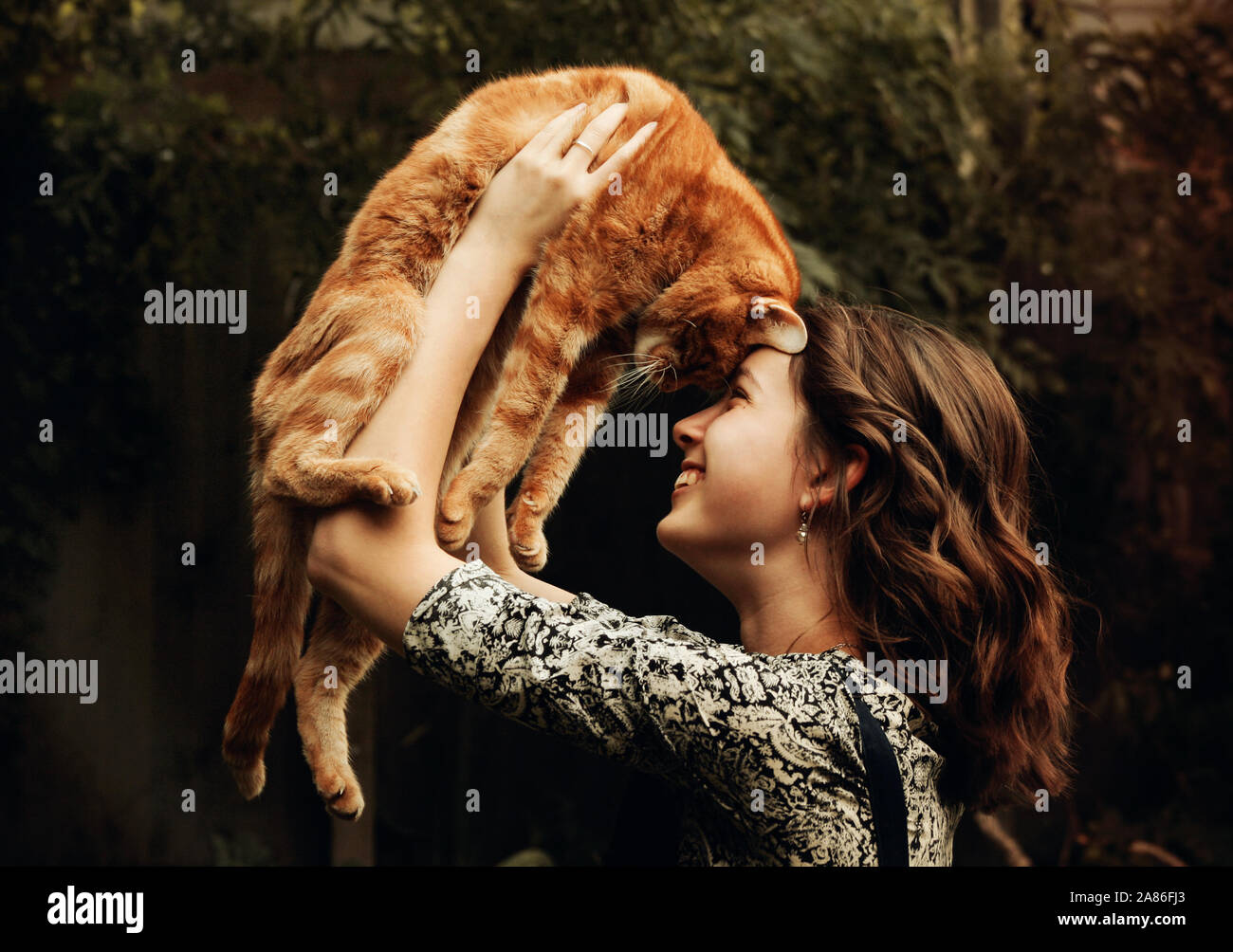 Mädchen und katze -Fotos und -Bildmaterial in hoher Auflösung – Alamy