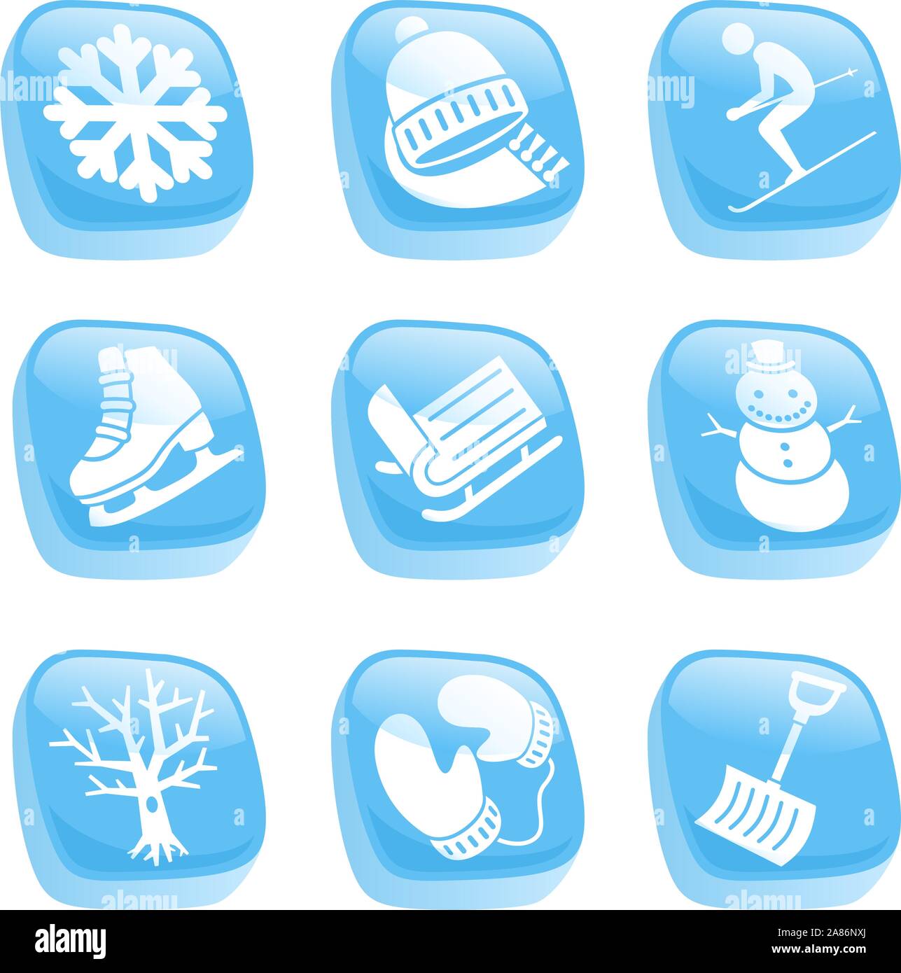 Winter und eis Stock-Vektorgrafiken kaufen - Alamy