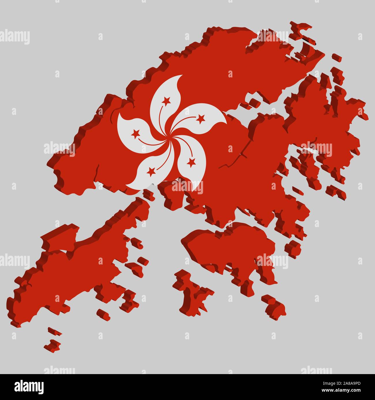 Hong kong vector color map -Fotos und -Bildmaterial in hoher Auflösung ...