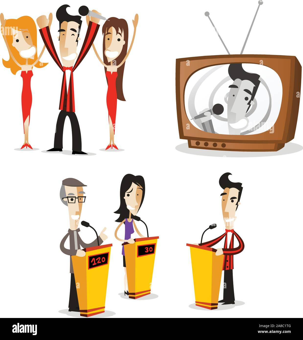 Gameshow moderator -Fotos und -Bildmaterial in hoher Auflösung – Alamy