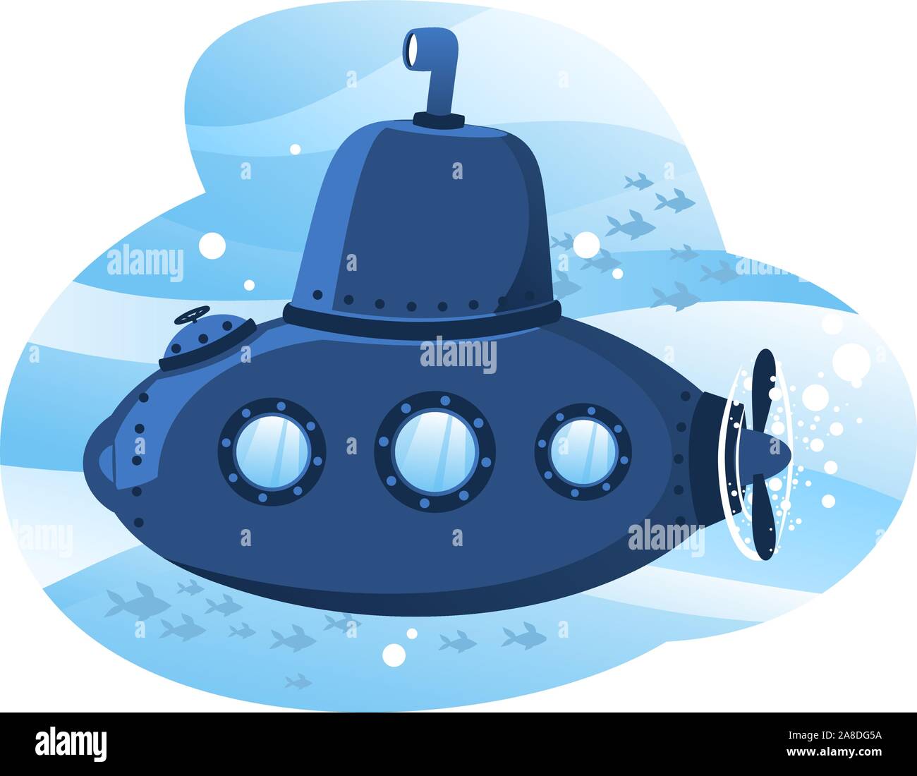 U-Boot-Cartoon illustration Stock-Vektorgrafik - Alamy