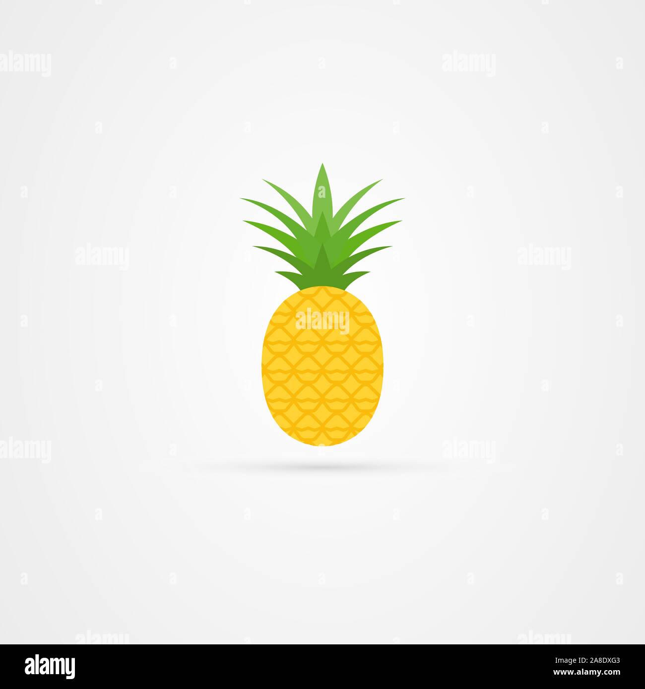 Ananas Symbol logo Vector Illustration Stock-Vektorgrafik - Alamy