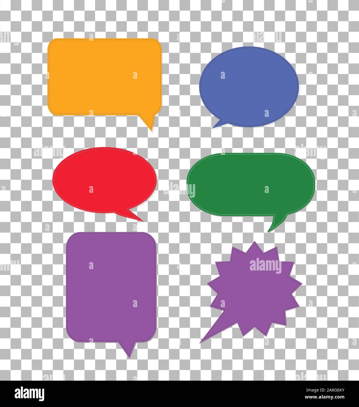 Sprechblasen Symbol auf transparent. bunten Dialogfeld anmelden. Flat ...