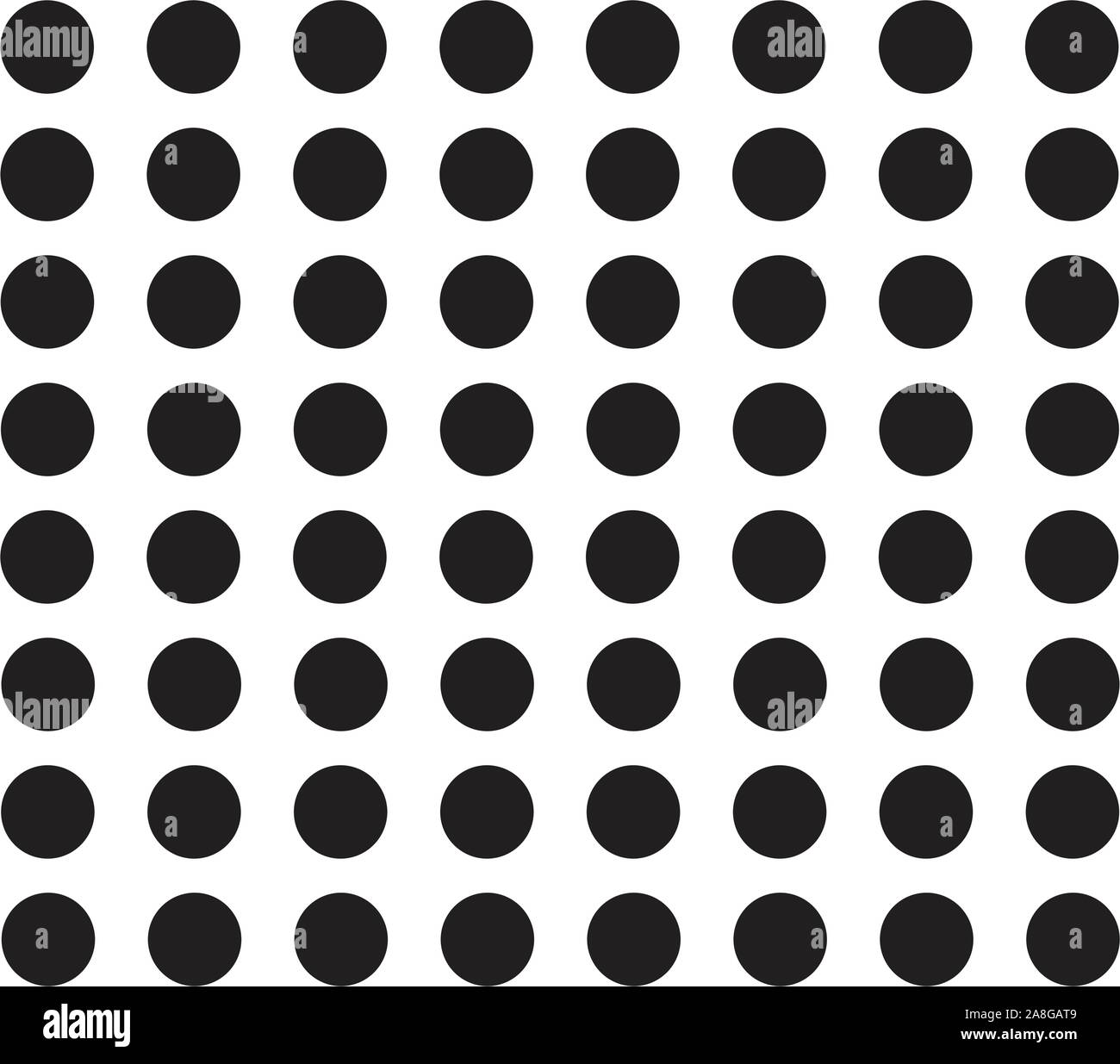Polka Dot Symbol auf weißem Hintergrund. Flat Style. Polka Dot Symbol ...