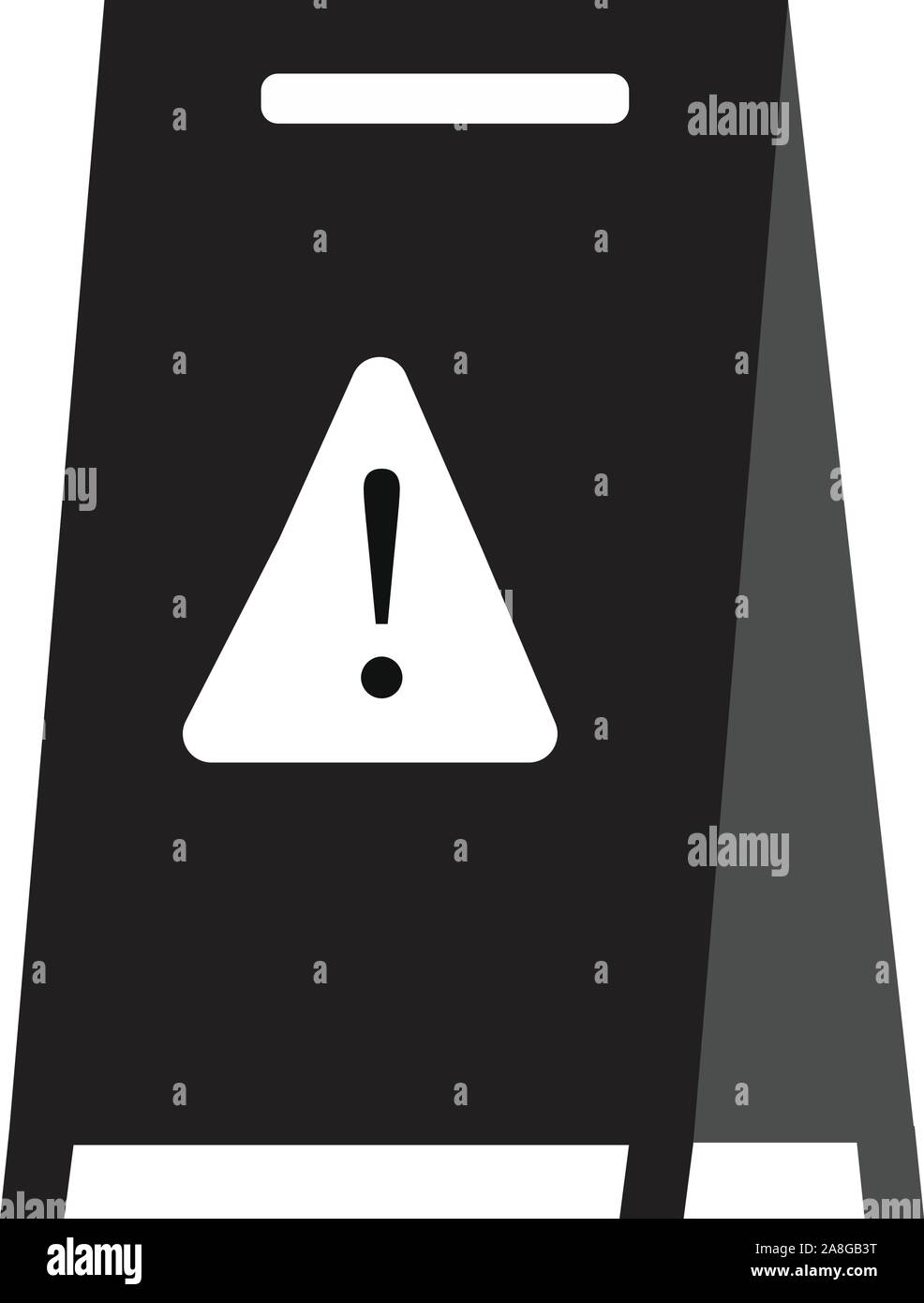 Nasser Boden Symbol auf weißem Hintergrund. Flat Style. Wet Floor ...