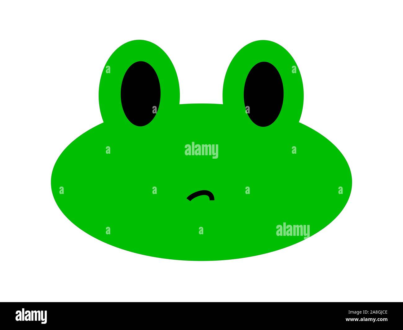 Frosch, emoji, unentschlossen, staunen Stockfotografie - Alamy