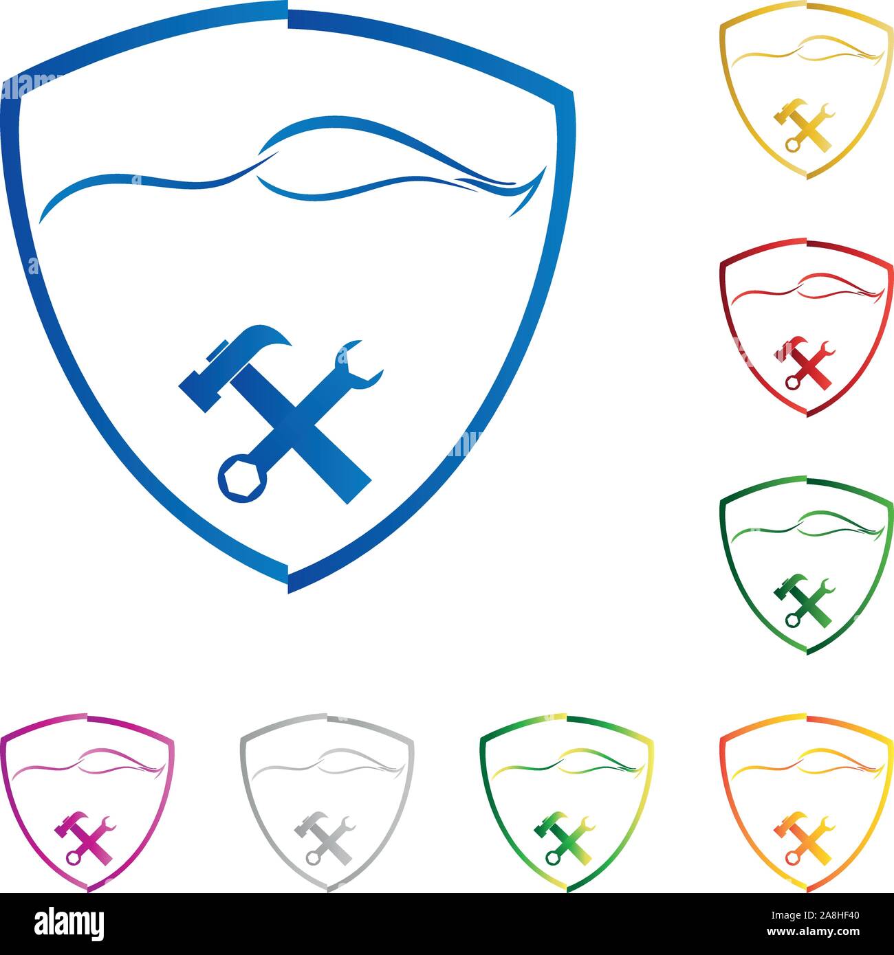 Werkzeug logo Stock-Vektorgrafiken kaufen - Alamy