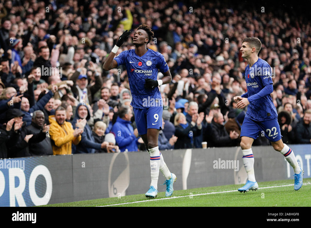 Stamford Bridge, London, UK. 9 Nov, 2019. Fußball der englischen Premier League Chelsea gegen ...