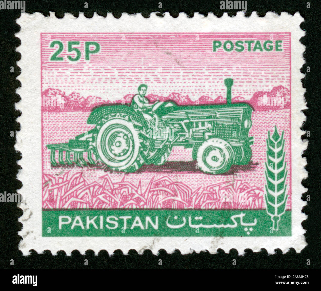Foto Stempel Pakistan, Landwirtschaft, Traktor Stockfotografie - Alamy
